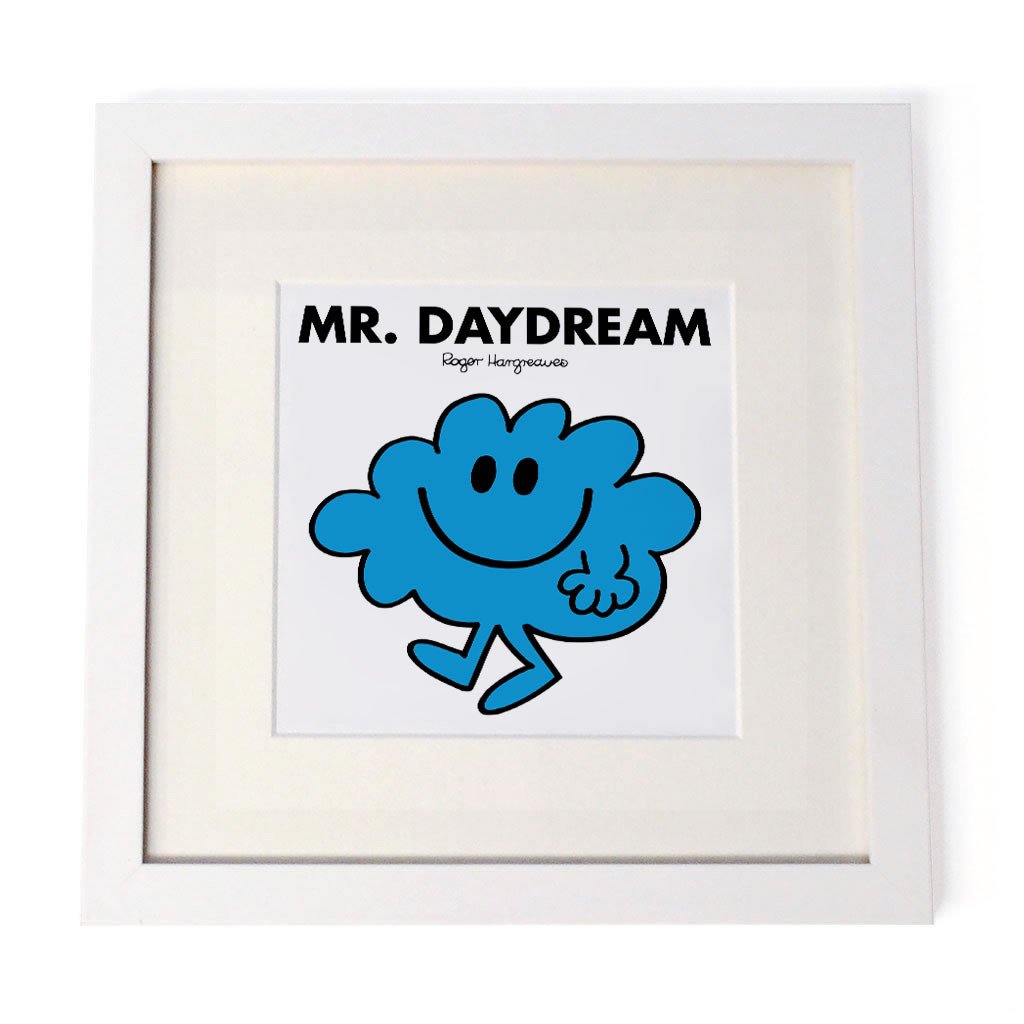 Mr. Daydream White Art Print - Bright Gift for Teachers