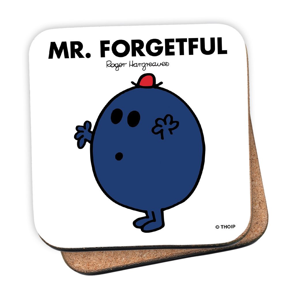 Mr. Forgetful Cork Coaster - Cheerful Gift for Friends & Fans