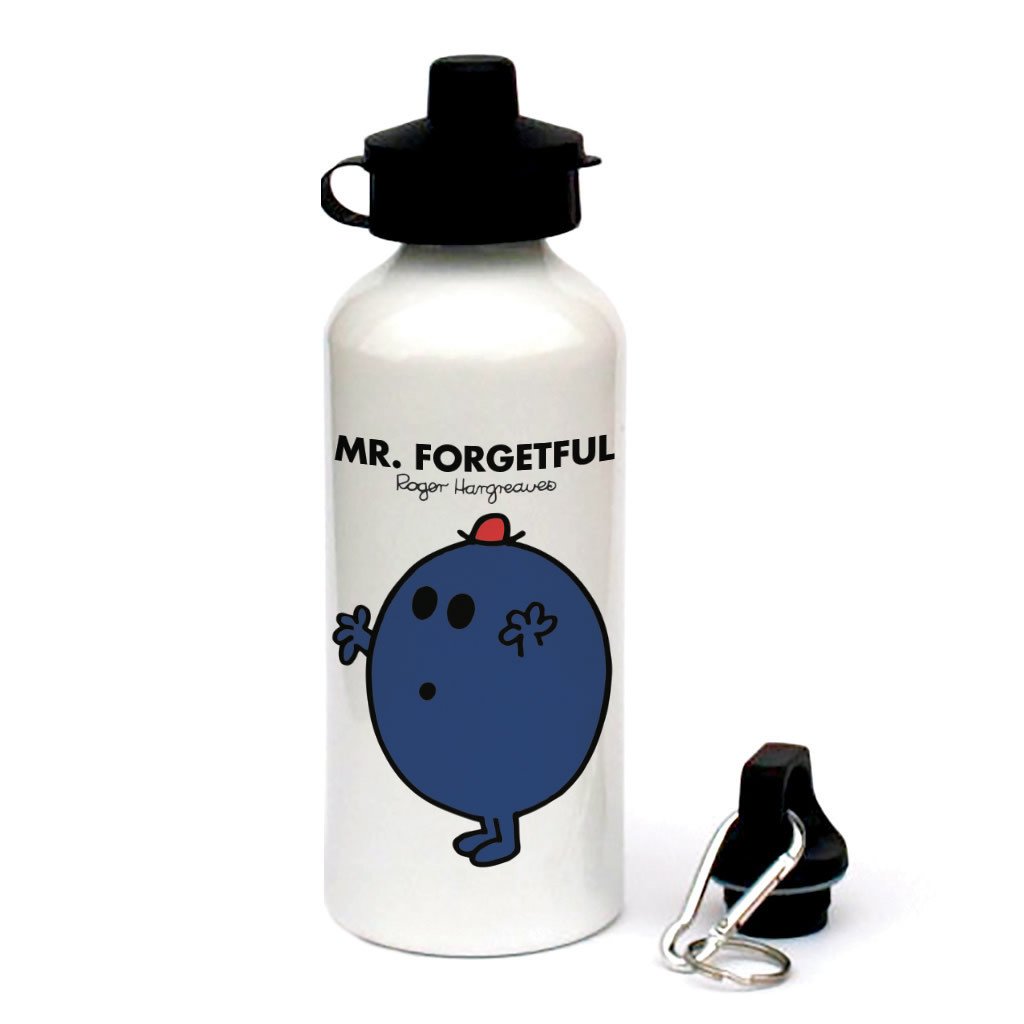Mr. Forgetful Water Bottle - Fun Nostalgic Gift for Fans of Mr M