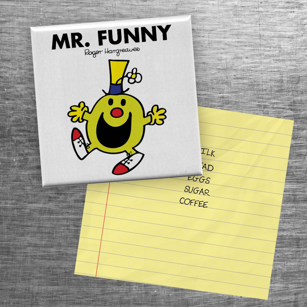 Mr. Funny Square Magnet - Friends & Mr Men Fans