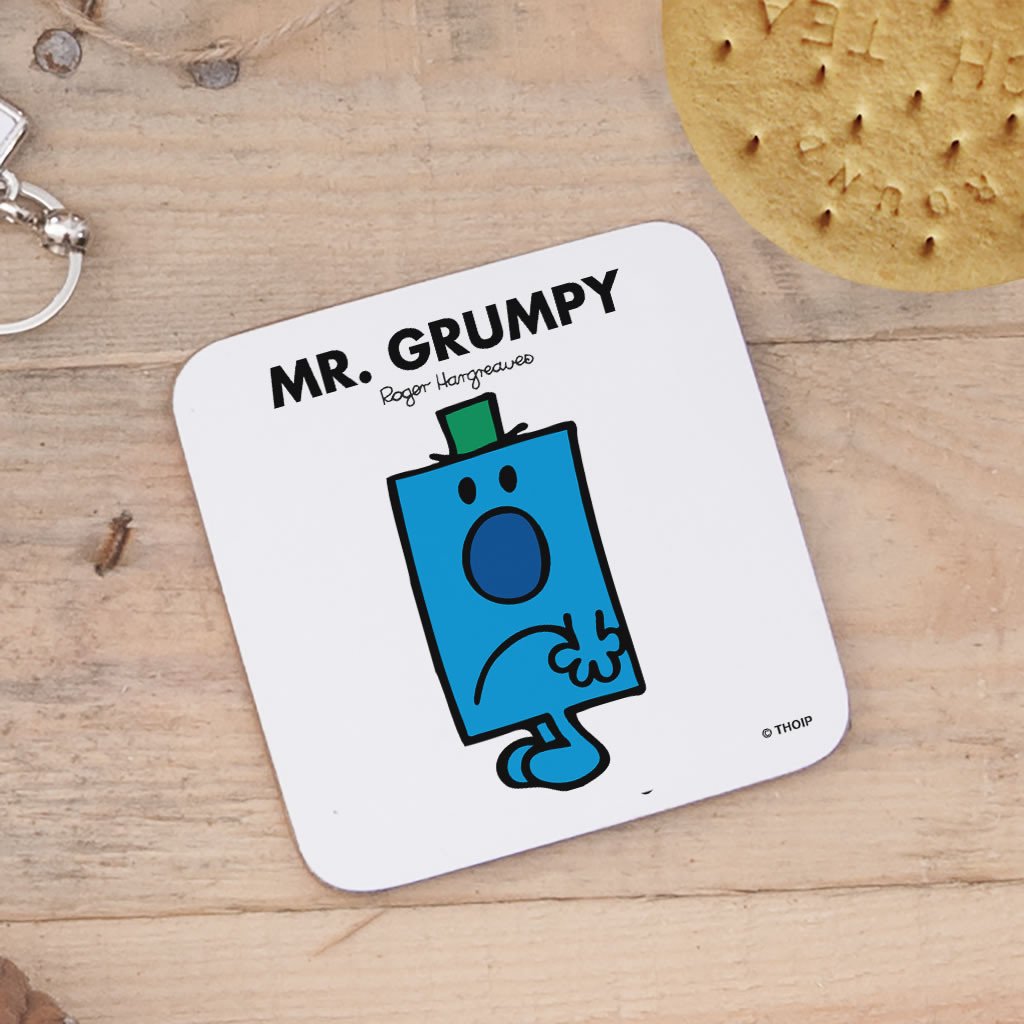 Personalised Mr. Grumpy Cork Coaster