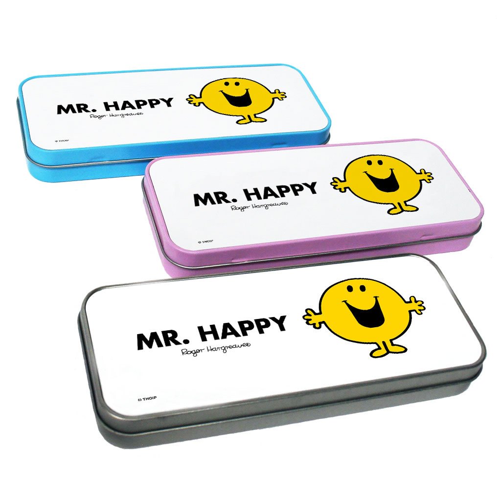 Mr. Happy Pencil Case Tin - Friends & Collectors