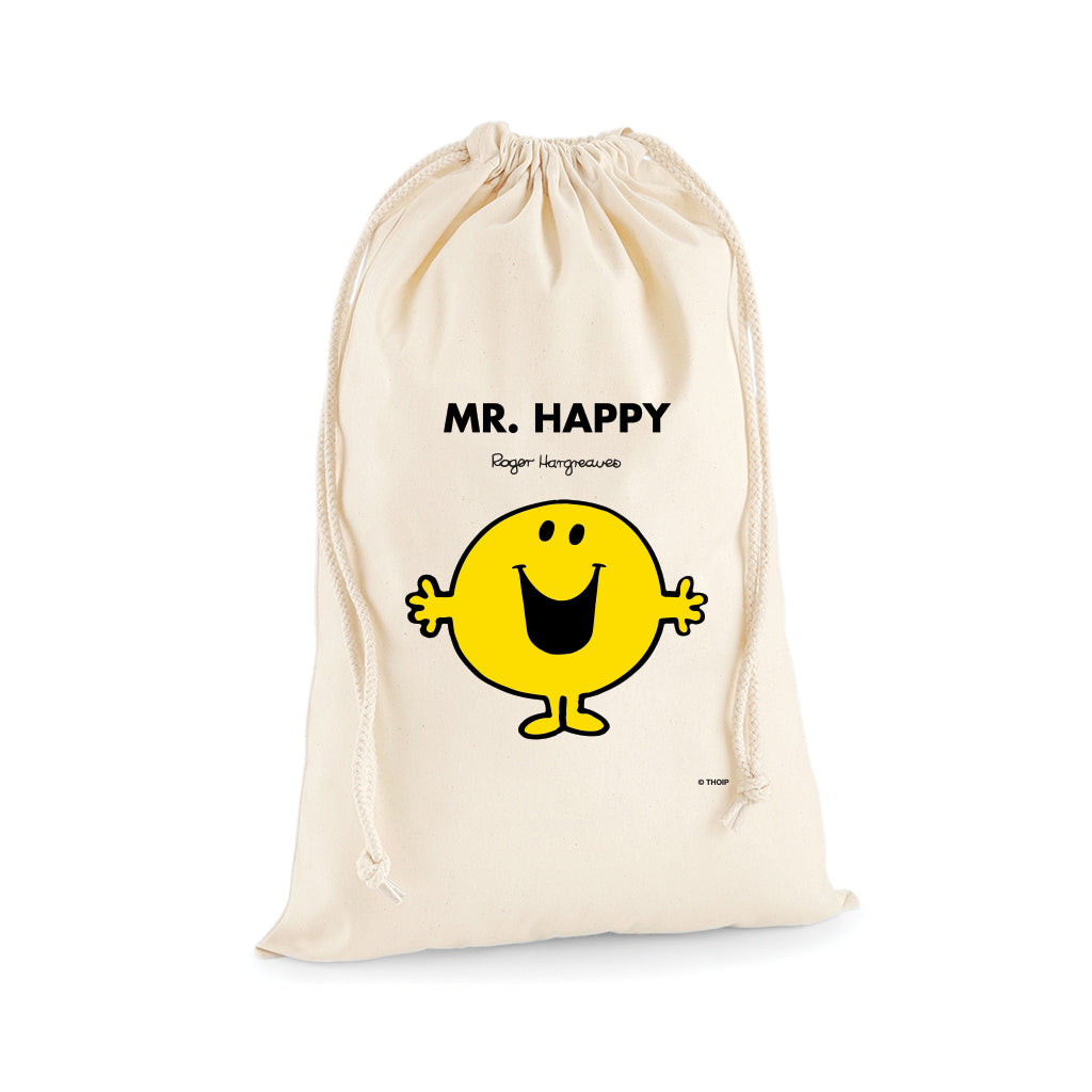 Mr. Happy Laundry Bag - Licensed Merchandise for Collectors