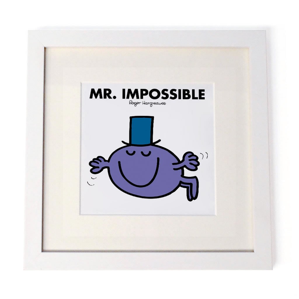 Personalised Mr. Impossible White Framed Print