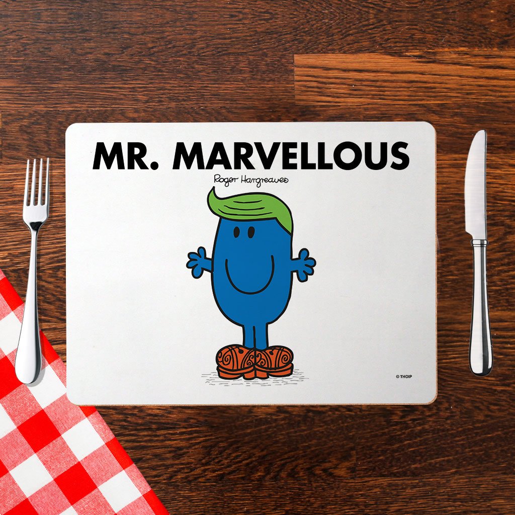 Personalised Mr. Marvellous Cork Placemat