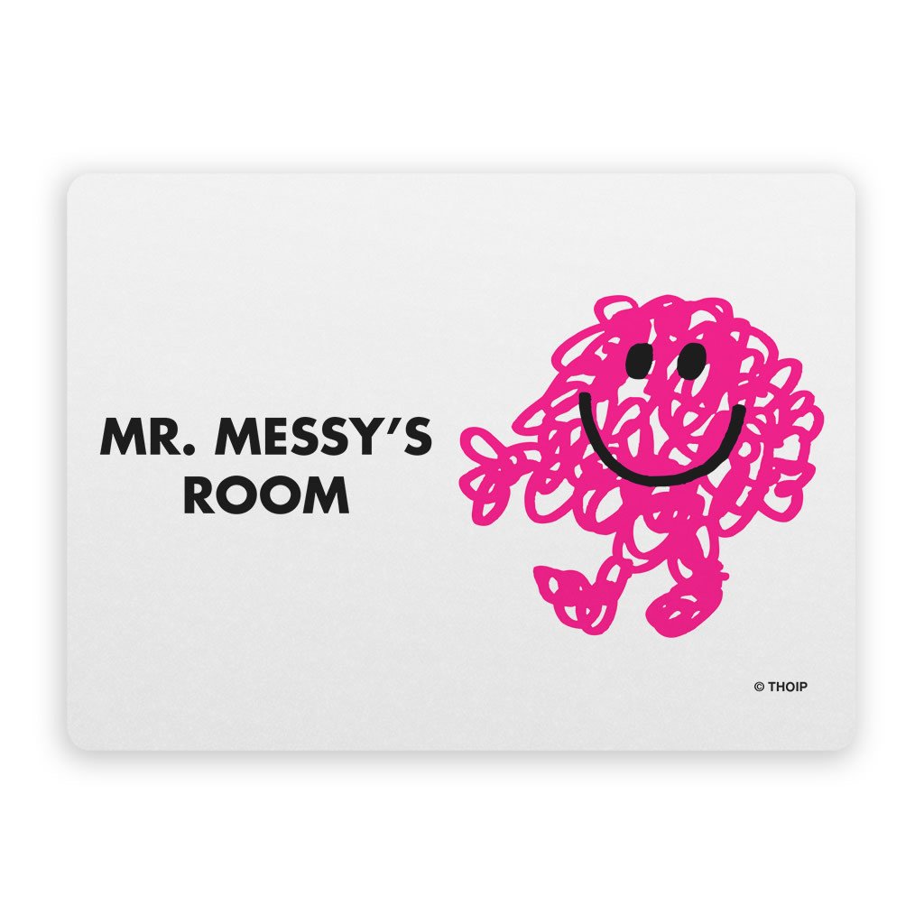 Mr. Messy Door Plaque - Cute Gift for Girls