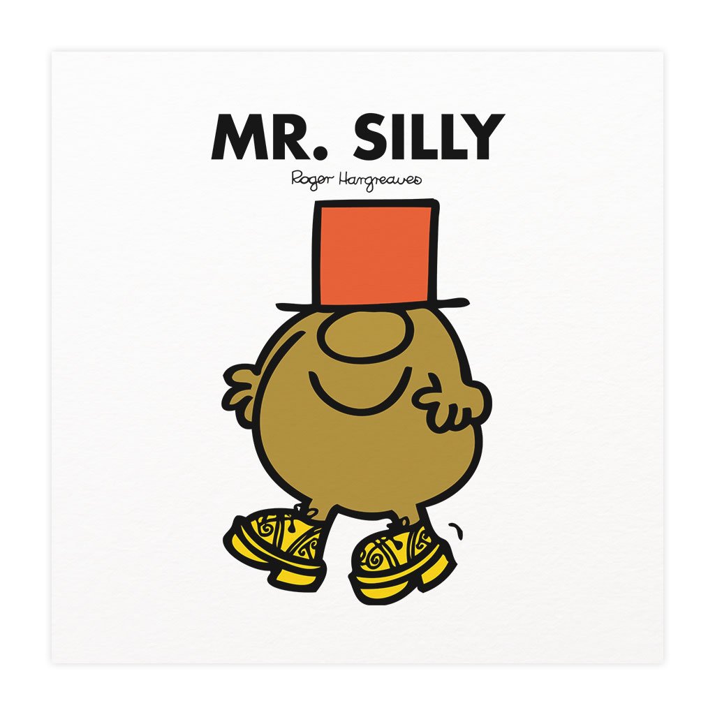 Personalised Mr. Silly White Framed Print