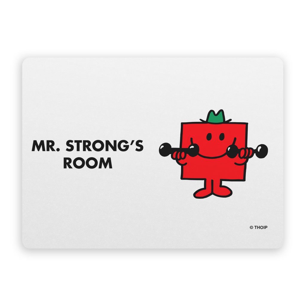 Personalised Mr. Strong Door Plaque