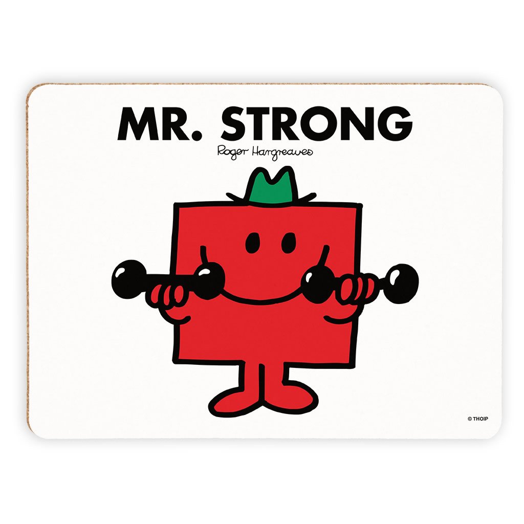 Personalised Mr. Strong Cork Placemat