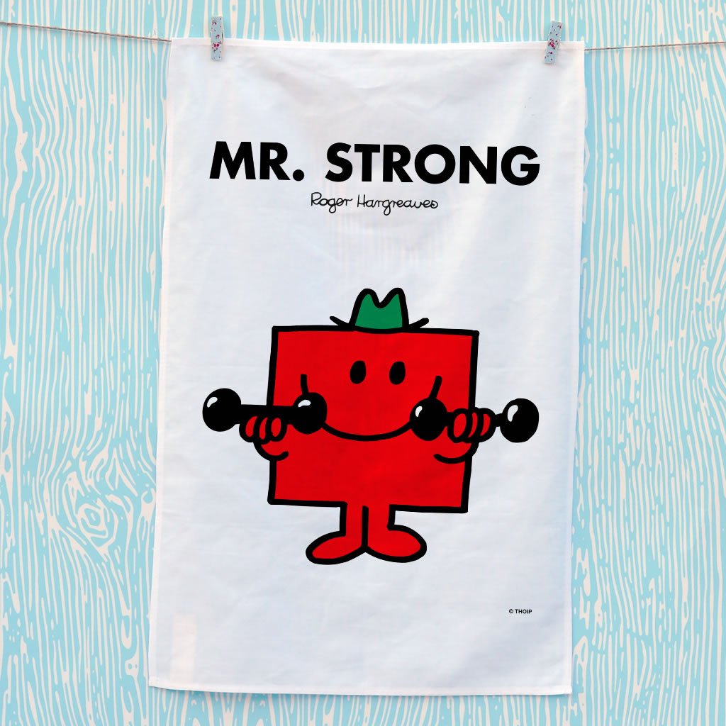 Personalised Mr. Strong Tea Towel